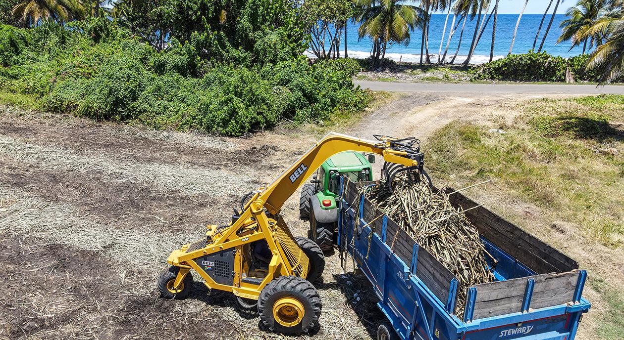 Bell Cane Loader makes a good first impression in Grenada - Bell Equipment