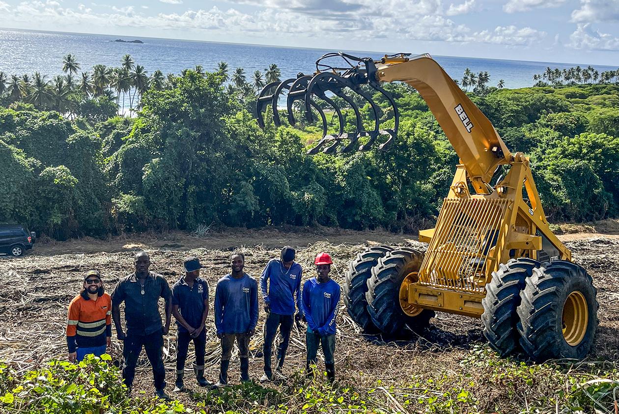 Bell Cane Loader makes a good first impression in Grenada - Bell Equipment