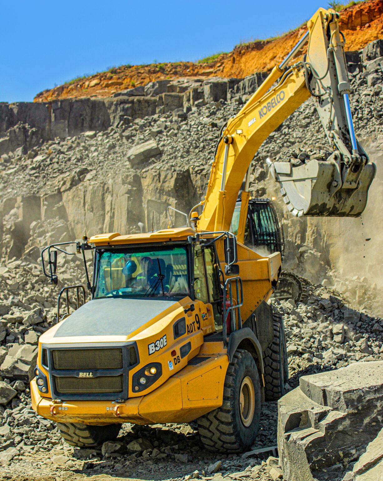 Finlay Conveyor benefits stack up for Blurock Quarries - Bell Equipment