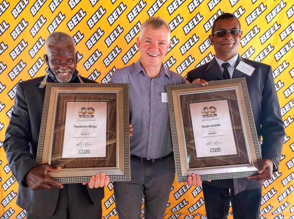 Long services awards for Bell employees - Bell Equipment